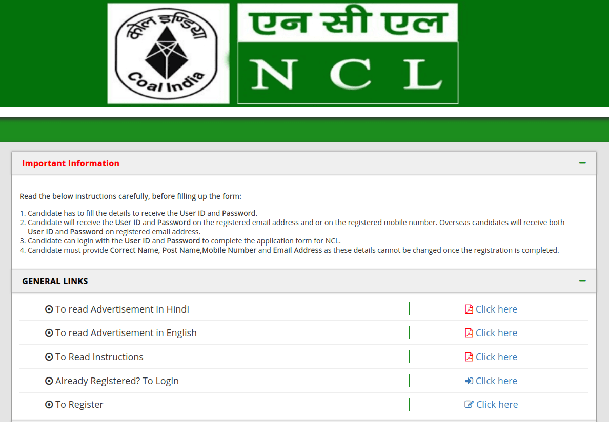 NCL Recruitment 2024 -Apply Online for 150 Positions in the Assistant Foreman Recruitment - All ...